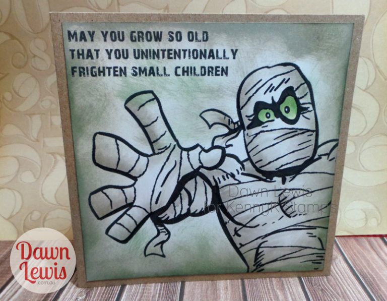 Old Mummy card tutorial ft KennyK + Copics